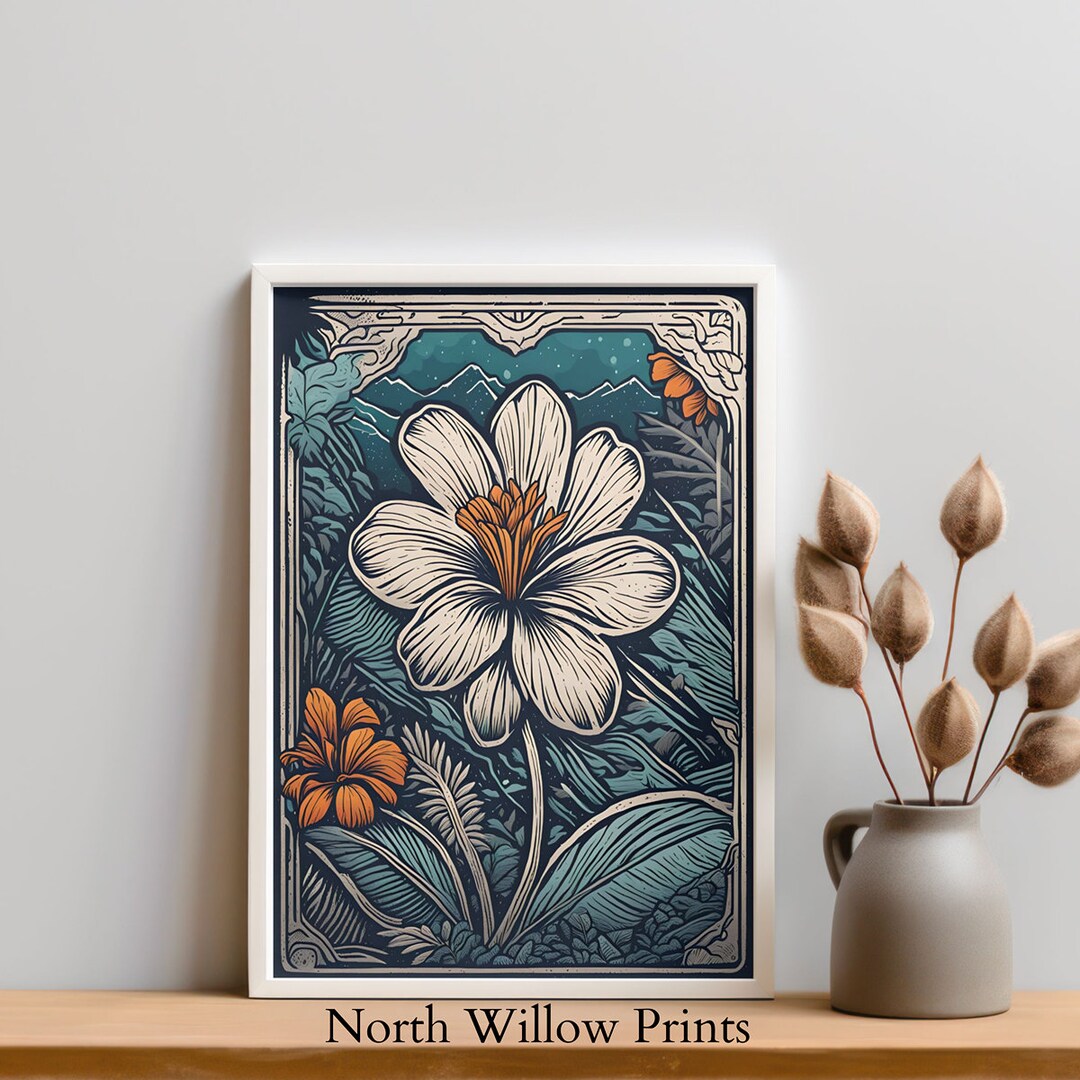 Crocus Flower, Digital Printable Wall Art - Etsy