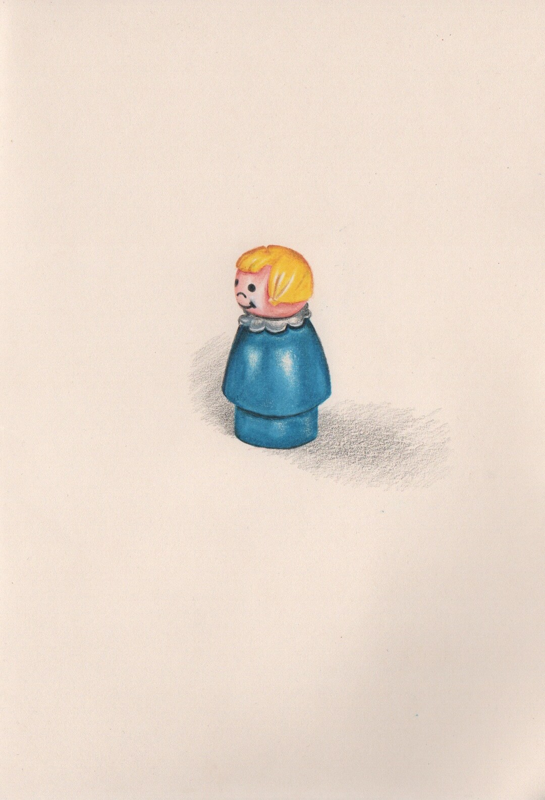 Little People Fisher Price 1980s Coloured Pencil Small Original Drawing ...