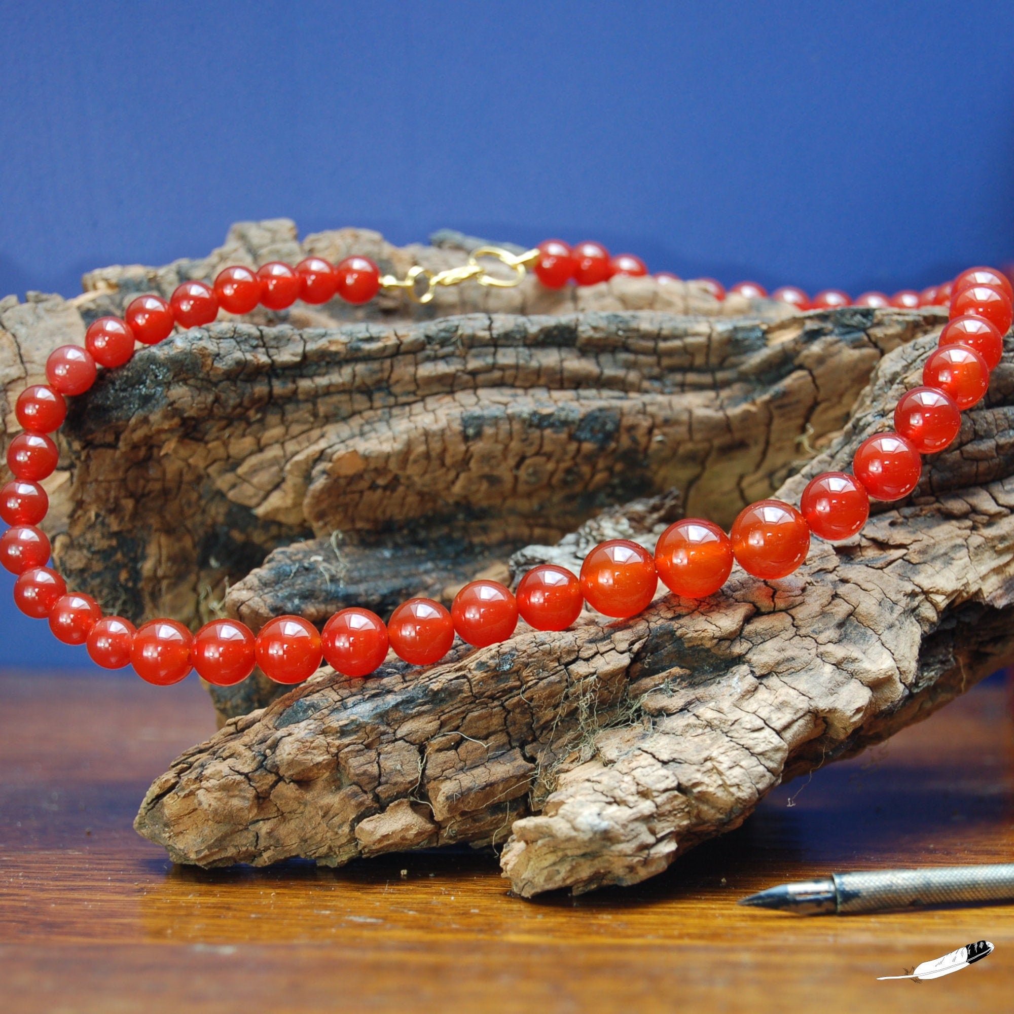 The Anne Brontë Necklace Coralline Stones - Etsy