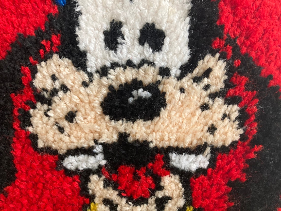 Vintage Winnie the Pooh and Goofy Hook Rugs 80s/90s Disney - Etsy