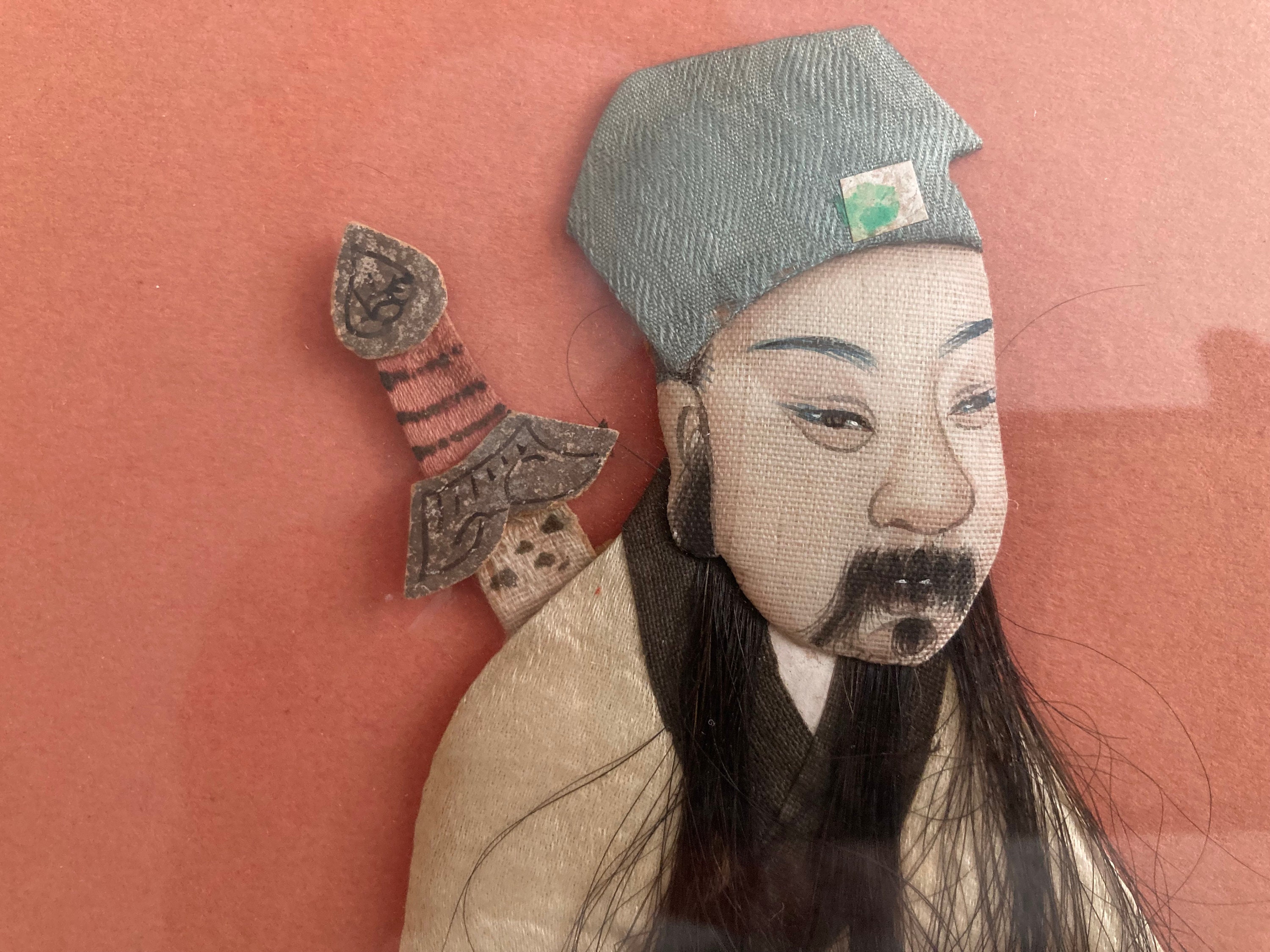 Vintage Fabric Chinese Silk/fabric/paper Art - Etsy