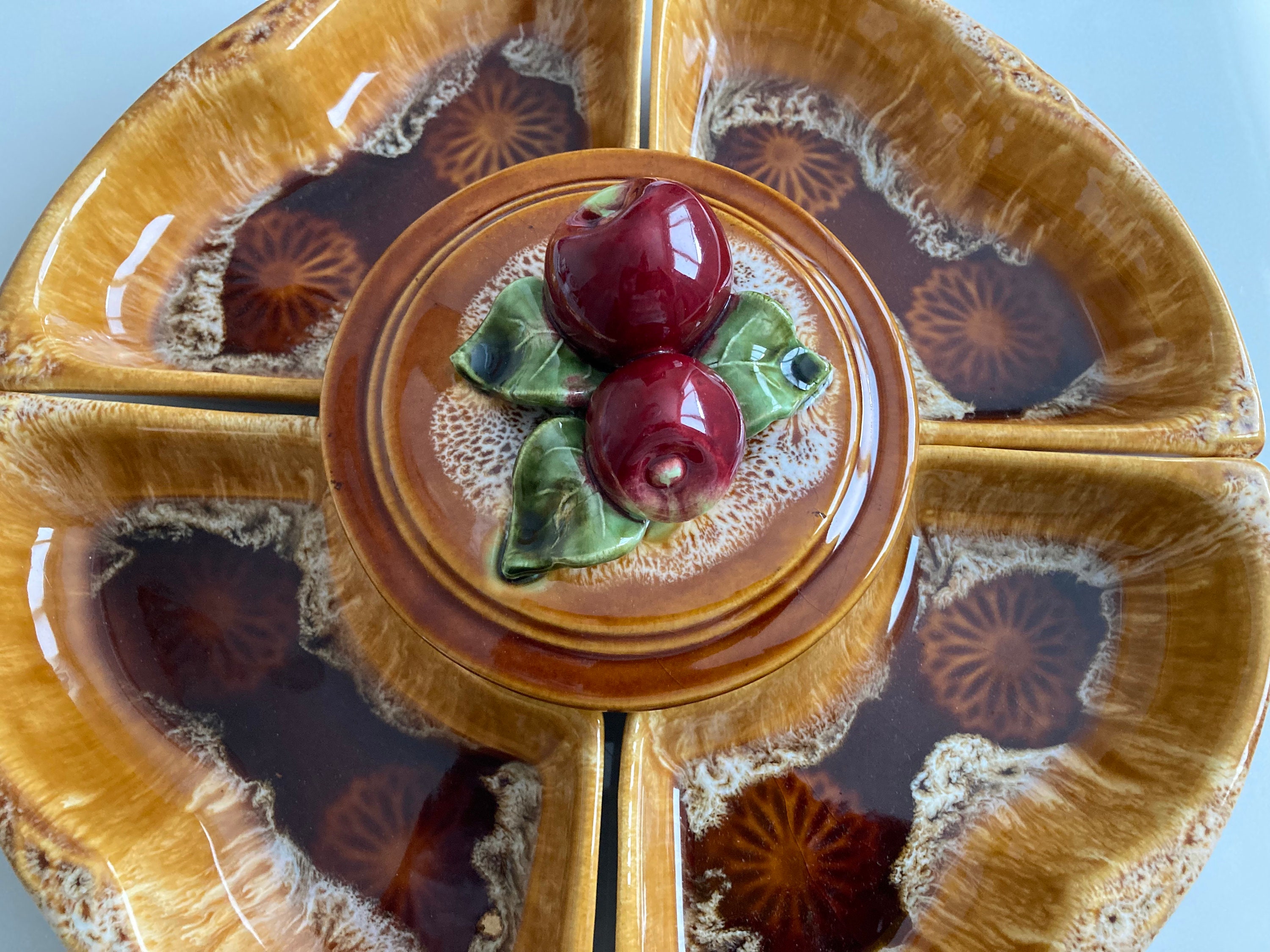 Vintage Wade Ceramic Lazy Susan Serving Dishes, California, Apples - Etsy