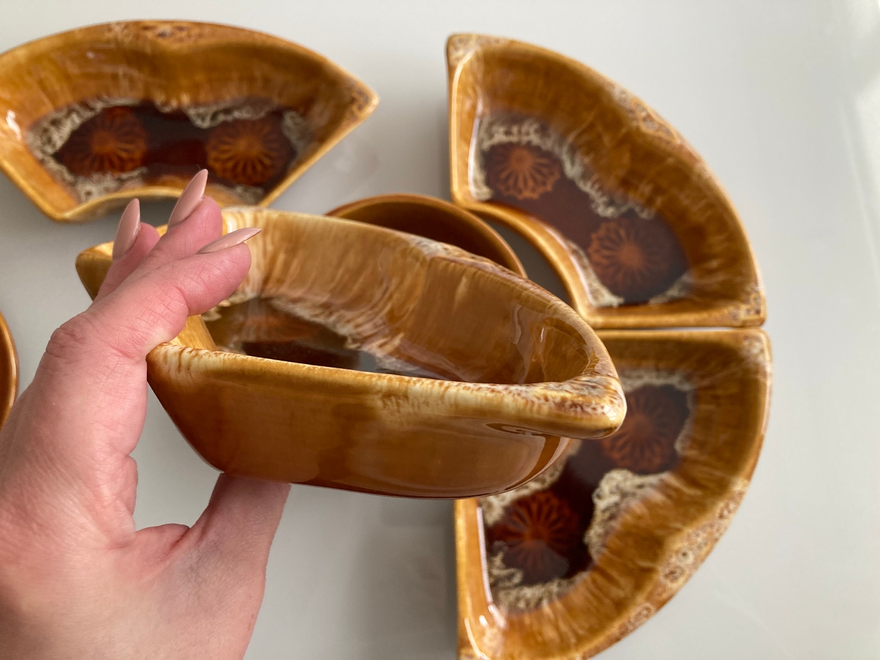 Vintage Wade Ceramic Lazy Susan Serving Dishes, California, Apples - Etsy