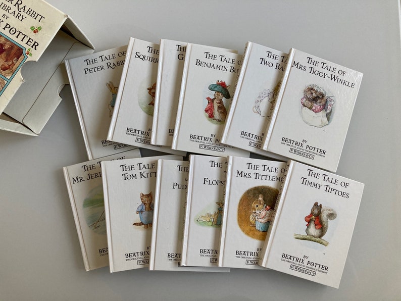 1989 Peter Rabbit Book Set of 12 Beatrix Potter - Etsy