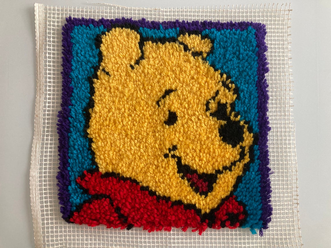 Vintage Winnie the Pooh and Goofy Hook Rugs 80s/90s Disney - Etsy
