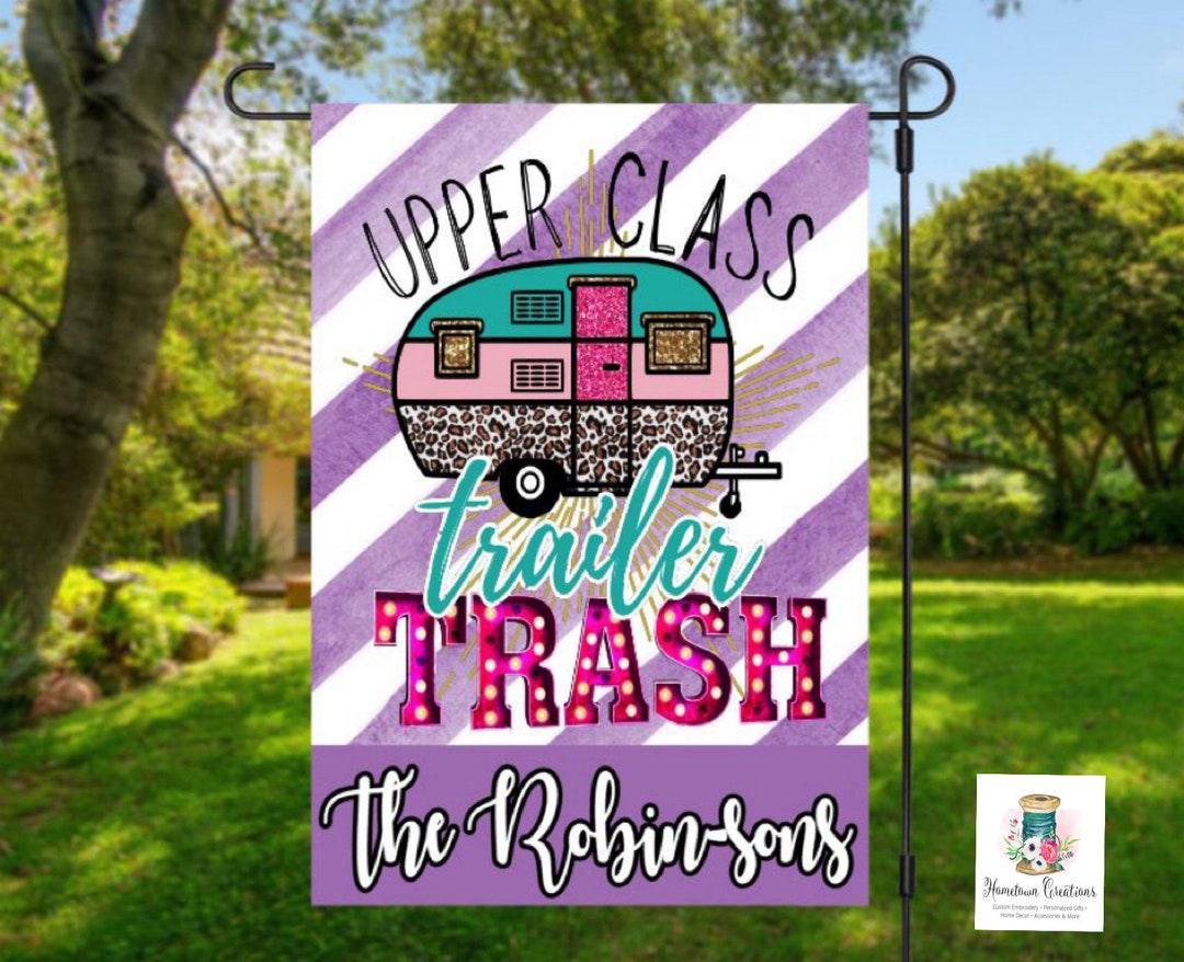 Camping Flag | Happy Campers | Rv Garden Flag | Family Name Sign ...