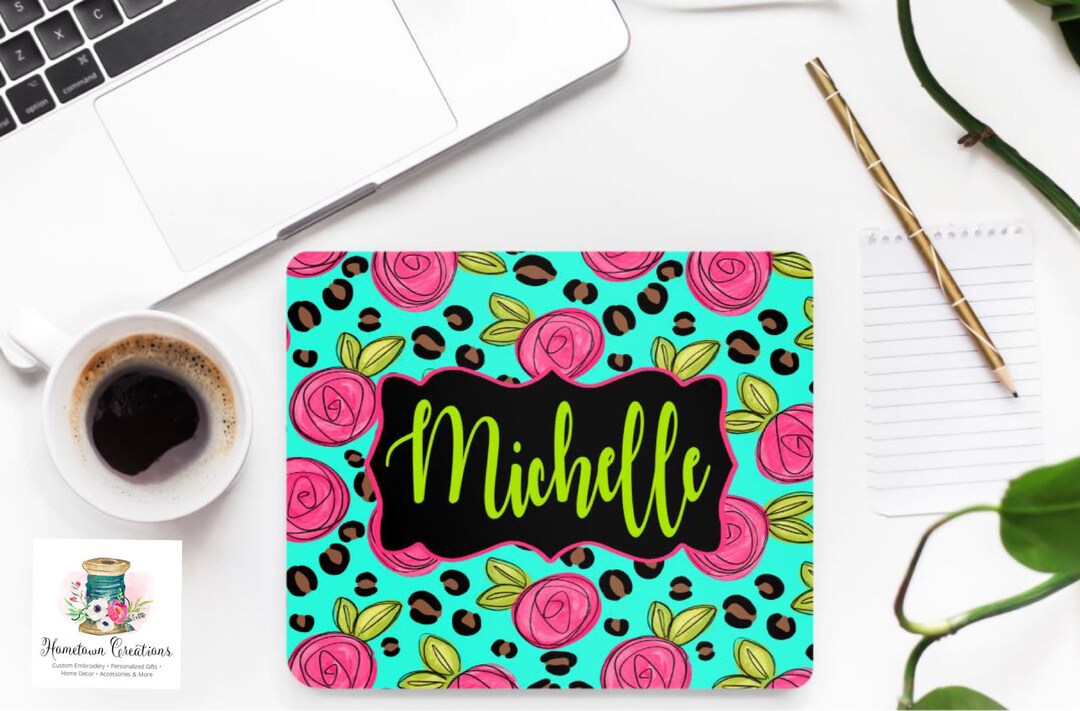 Personalized Mouse Pad | Monogrammed Mouse Pad | Monogram Gifts | Desk ...