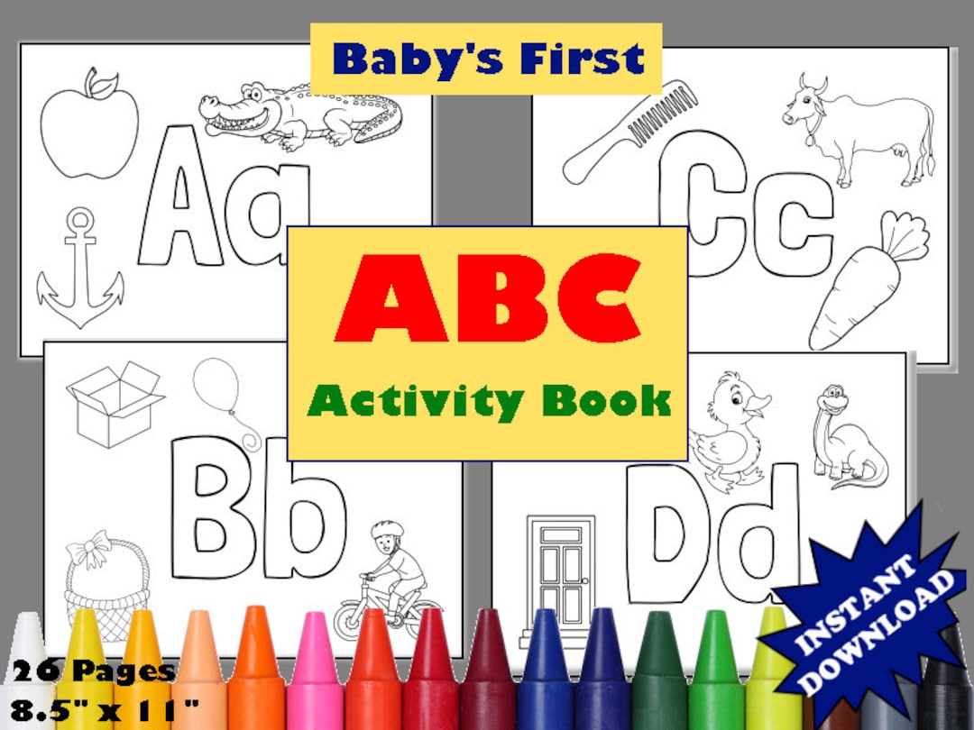 Baby's First ABC Book, Baby’s First Alphabet Book, Alphabet Book ...