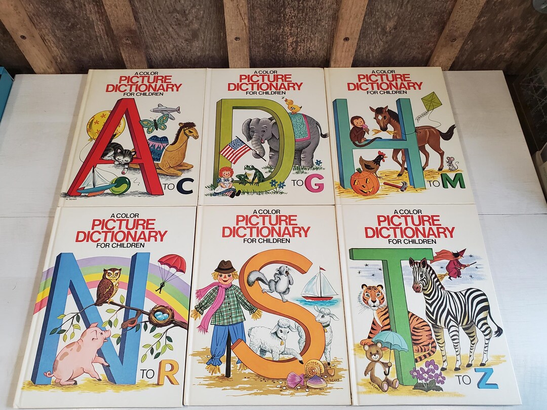 A Color Picture Dictionary for Children 1972 - Complete Set - Etsy
