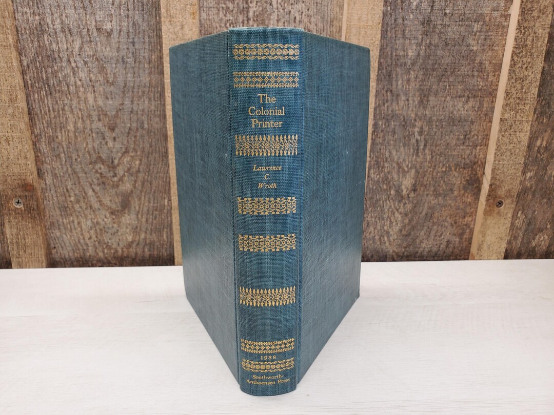 The Colonial Printer 1938 Second Edition - Etsy