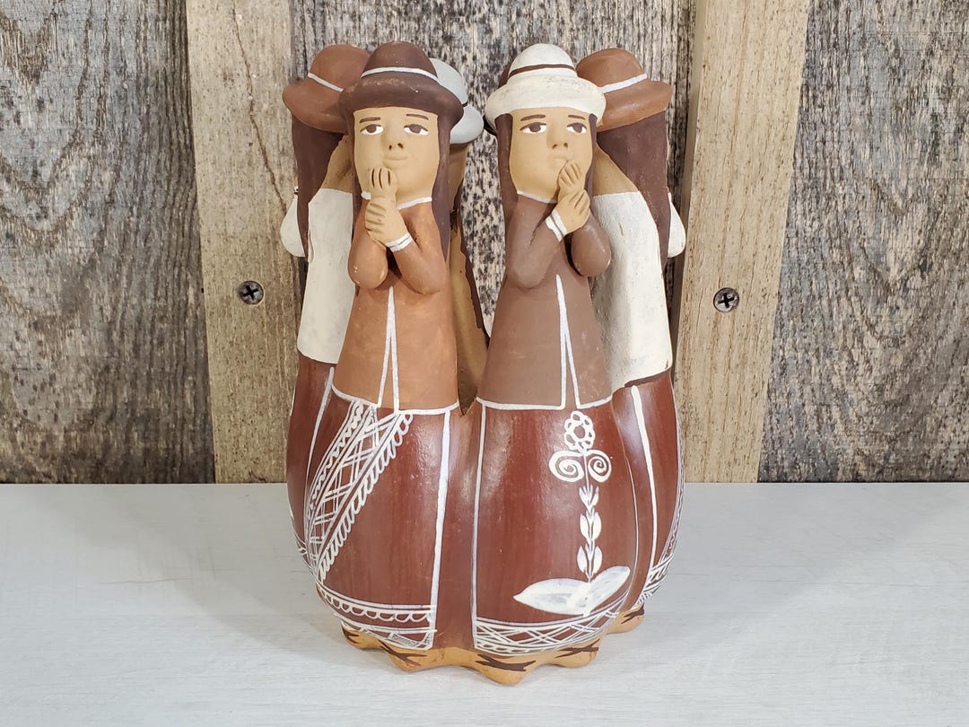 Peruvian Pottery Gossiping Women Folk-art Whimsical Whistle - Etsy