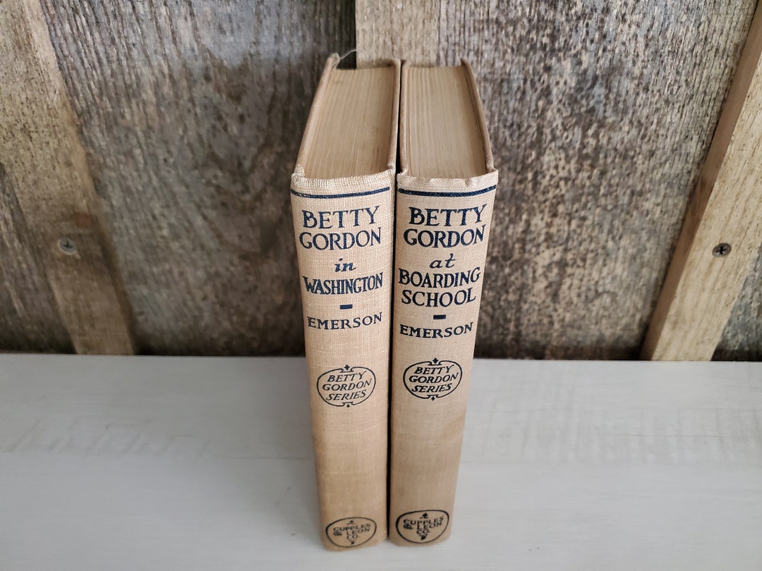 Pair of Betty Gordon Books by Alice B. Emerson Circa 1930s - Etsy