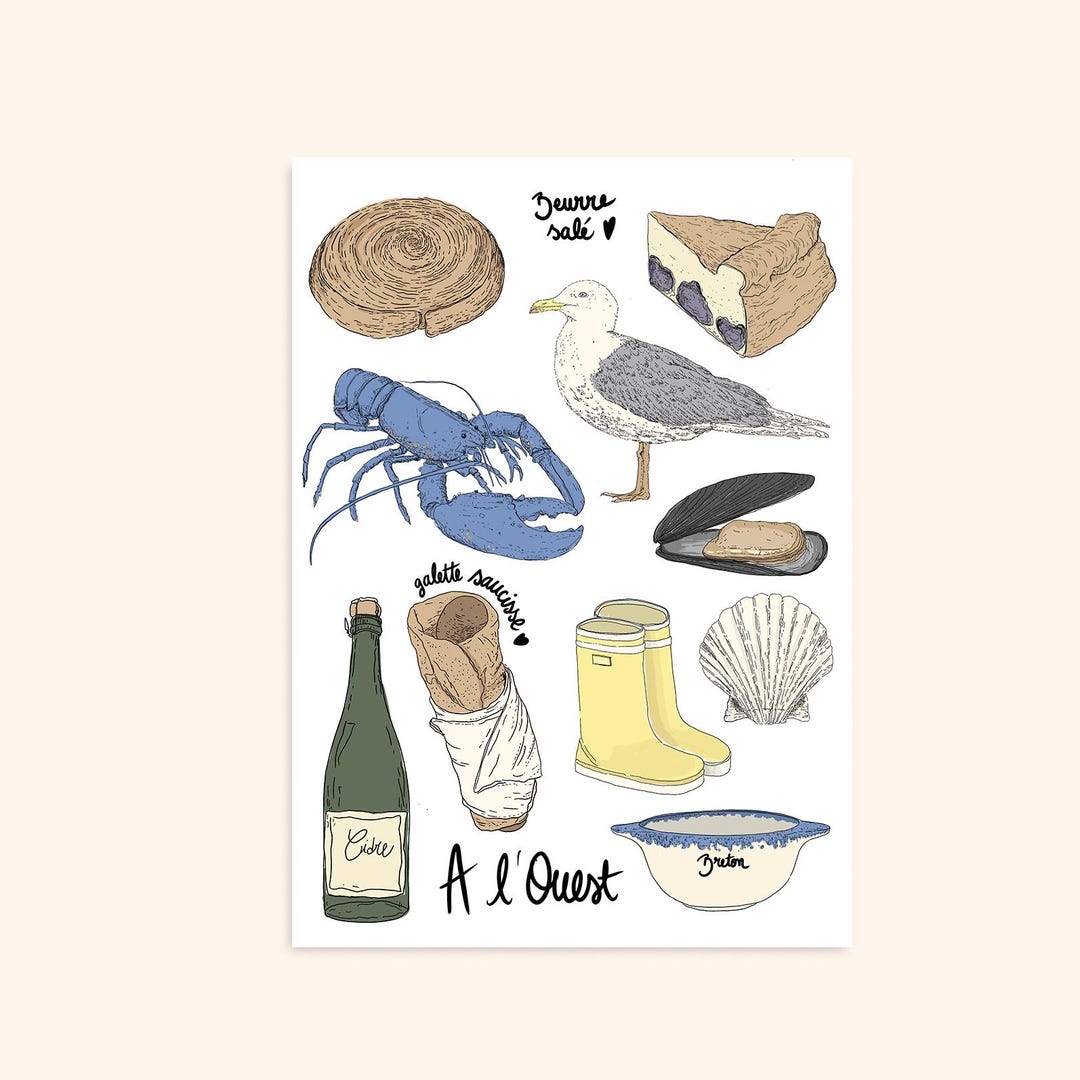 "salted Butter" Temporary Tattoos - Sheet of 12 Breton Tattoos ...