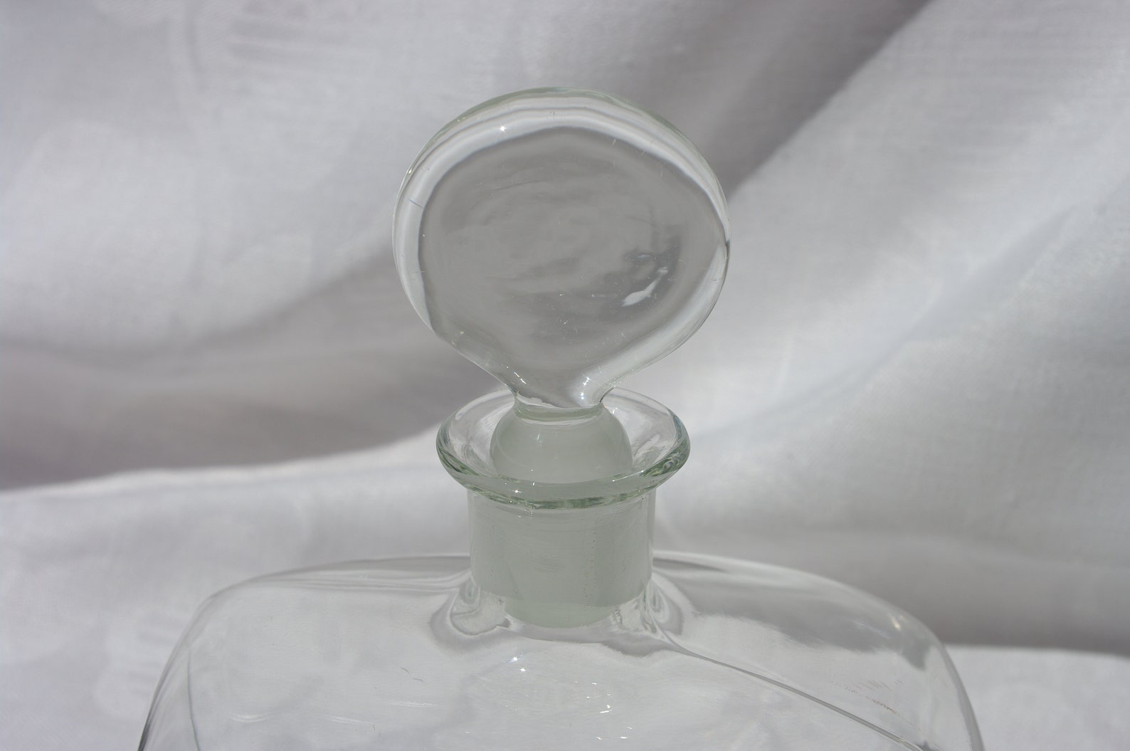 Orrefors Crystal Glass Carafe With Fish Decoration. Vodka/scotch/wine ...