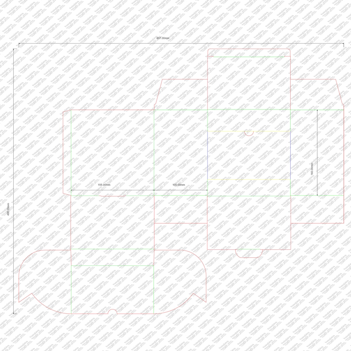 Editable Vintage-inspired Packaging Template Die Laster Cut Cutting Die ...
