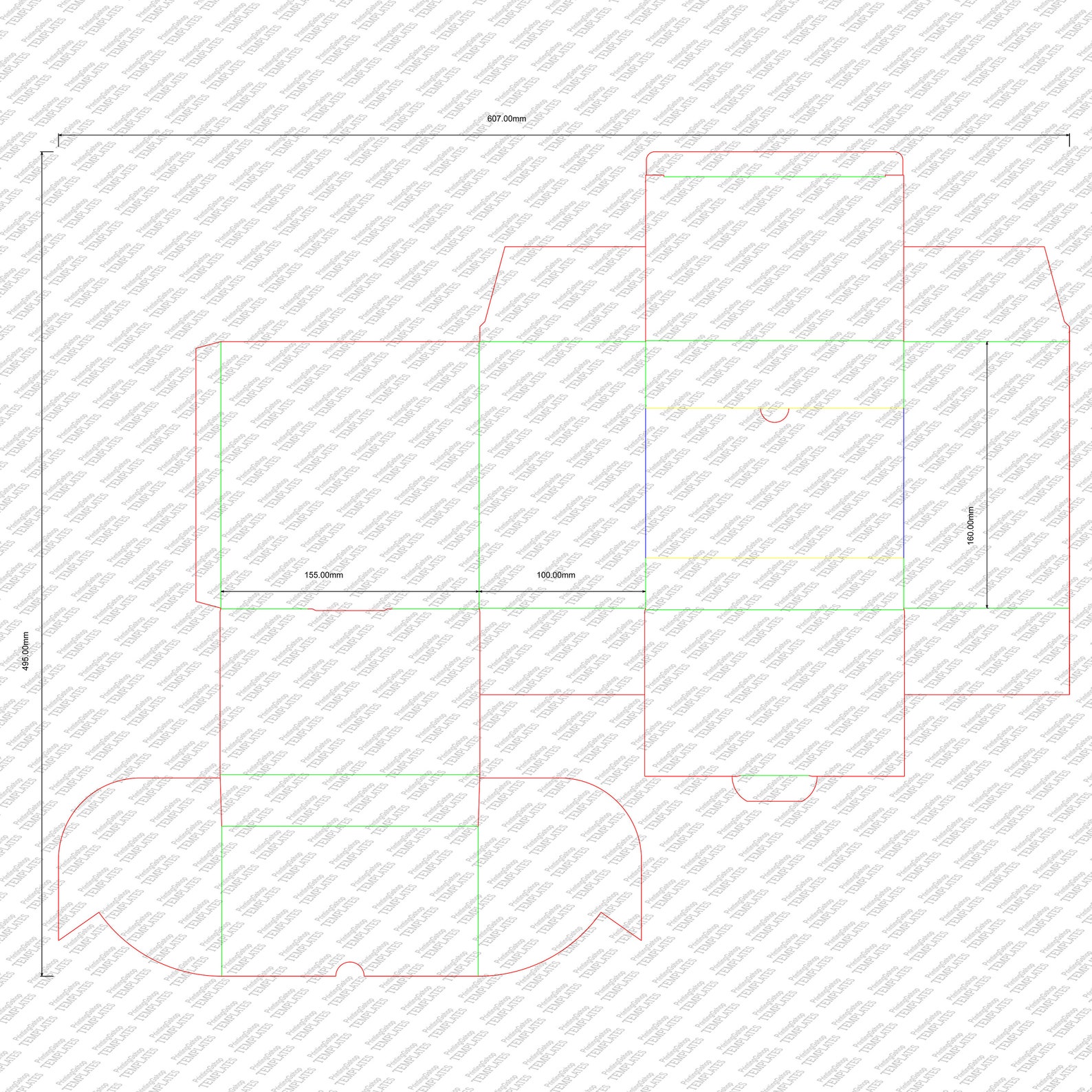 Editable Vintage-inspired Packaging Template Die Laster Cut Cutting Die ...