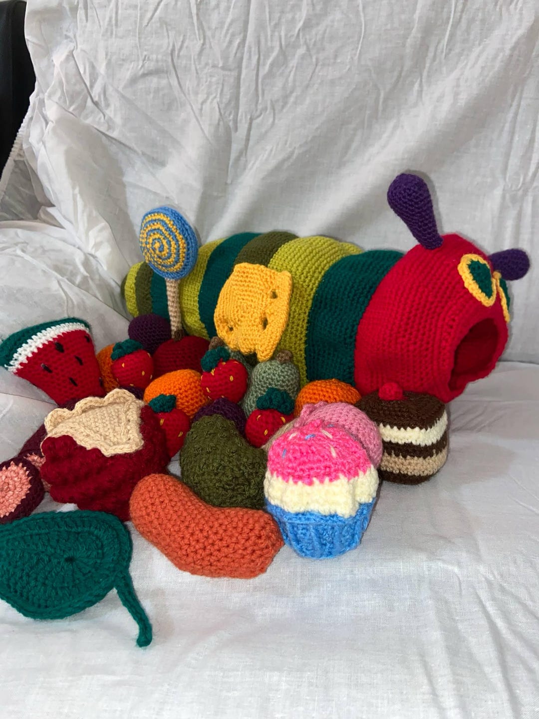 The Very Hungry Caterpillar Crochet Interactive Storytelling Toy Kids ...