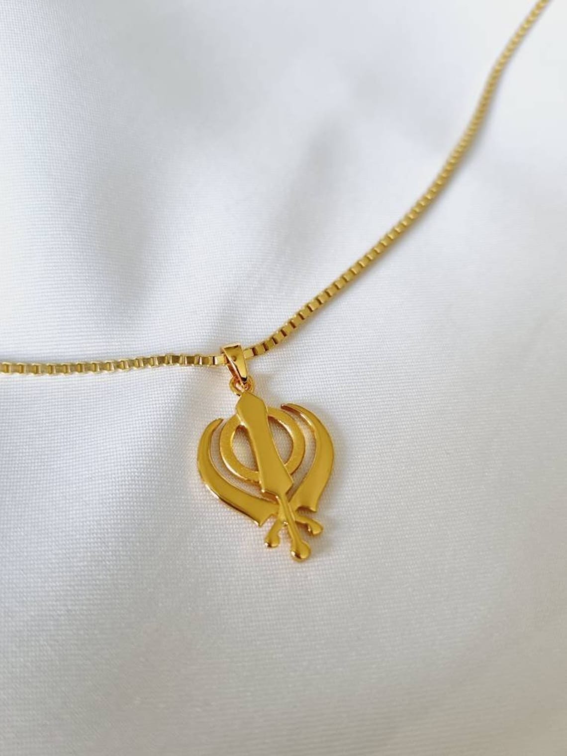 Khanda Pendant/khanda/box Chain - Etsy