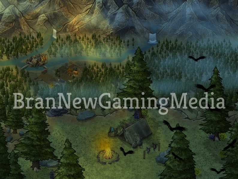 RPG Top Down Battle Map Pack "scenic Views" Can Be Used for Dnd and ...