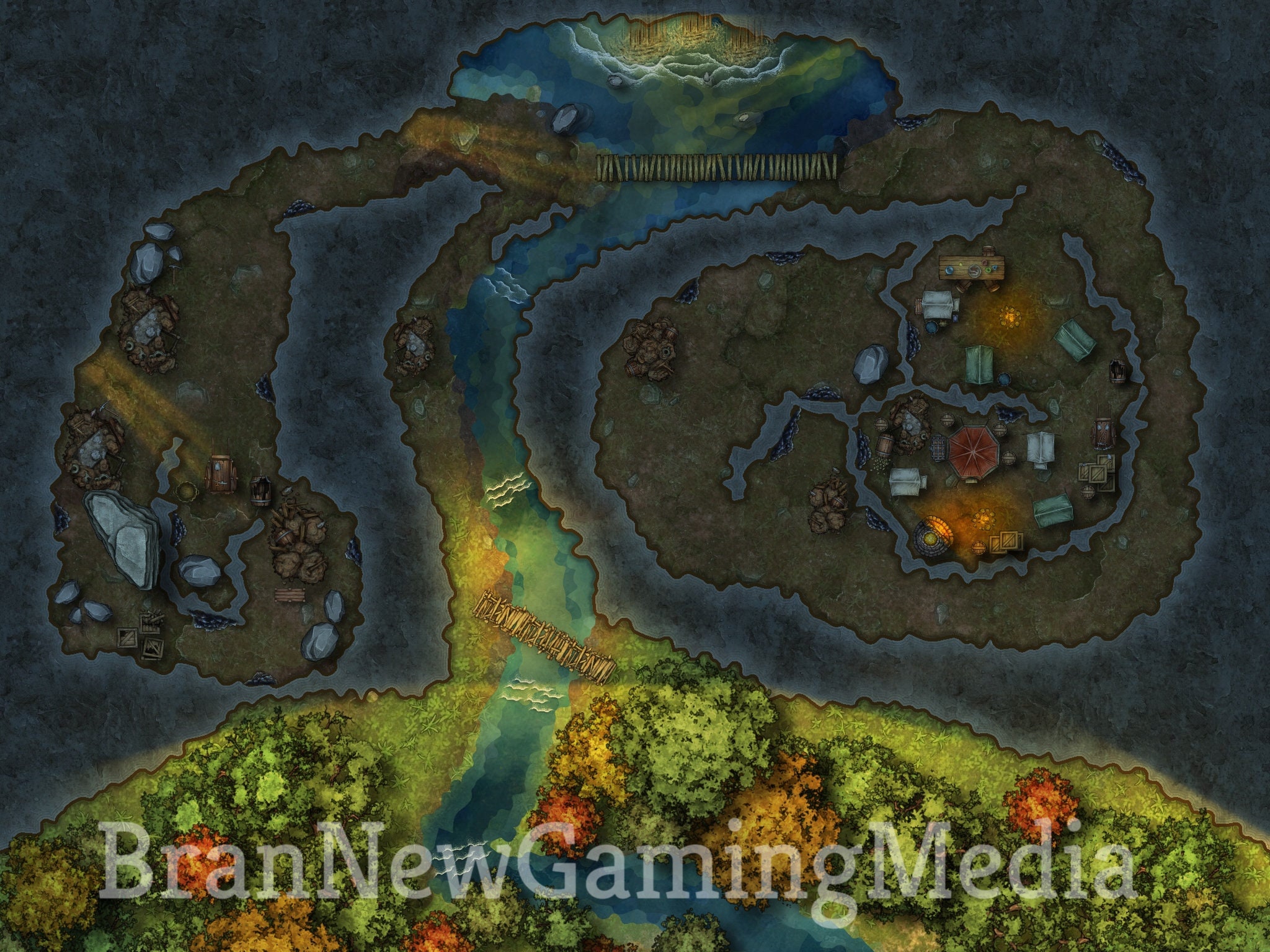 RPG Top Down Battle Map Pack "mines and Caves Set 2" Can Be Used for ...