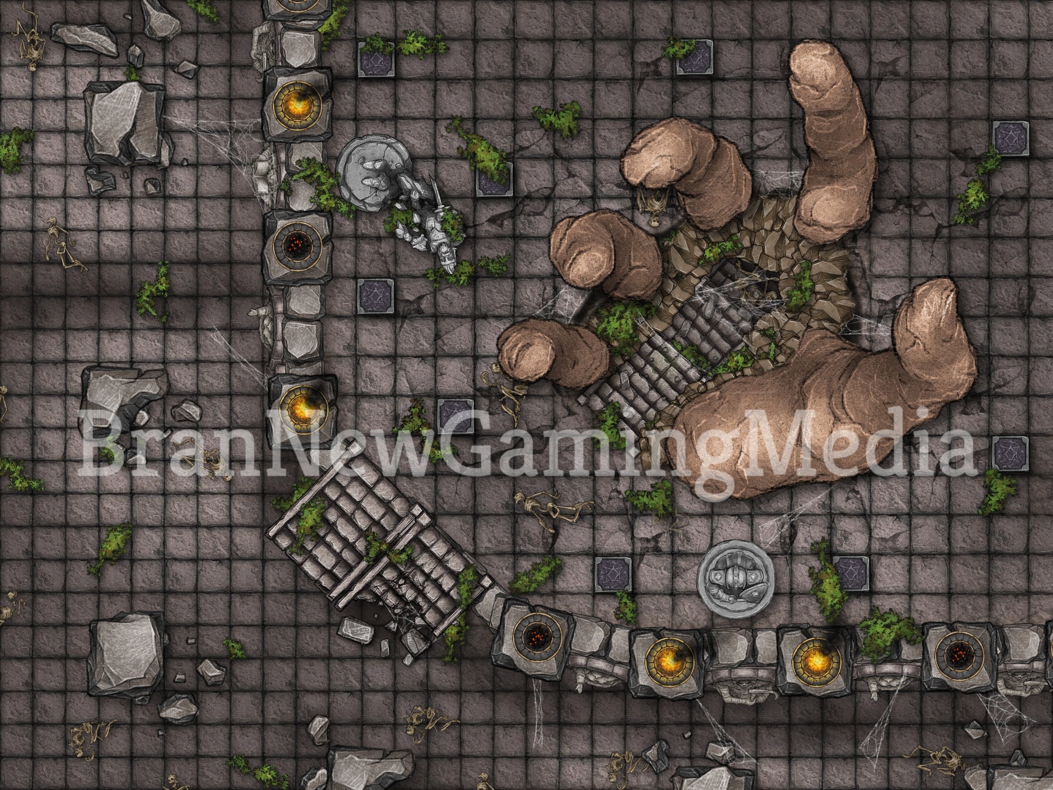 RPG Top Down Battle Map Pack "epic Dungeon Entrances" Can Be Used for ...