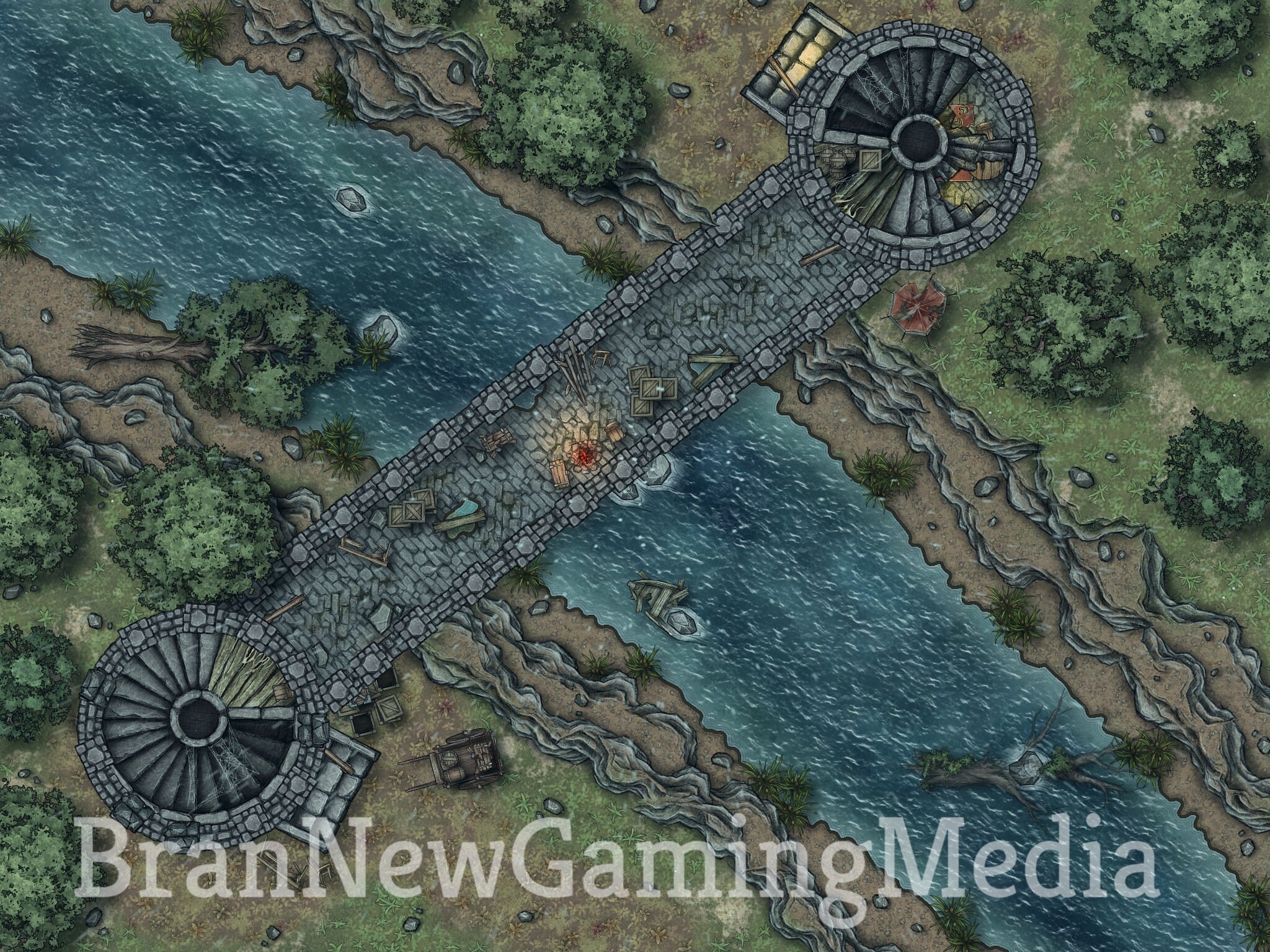 RPG Top Down Battle Map Pack "wilderness Terrain Set 2" Can Be Used for ...