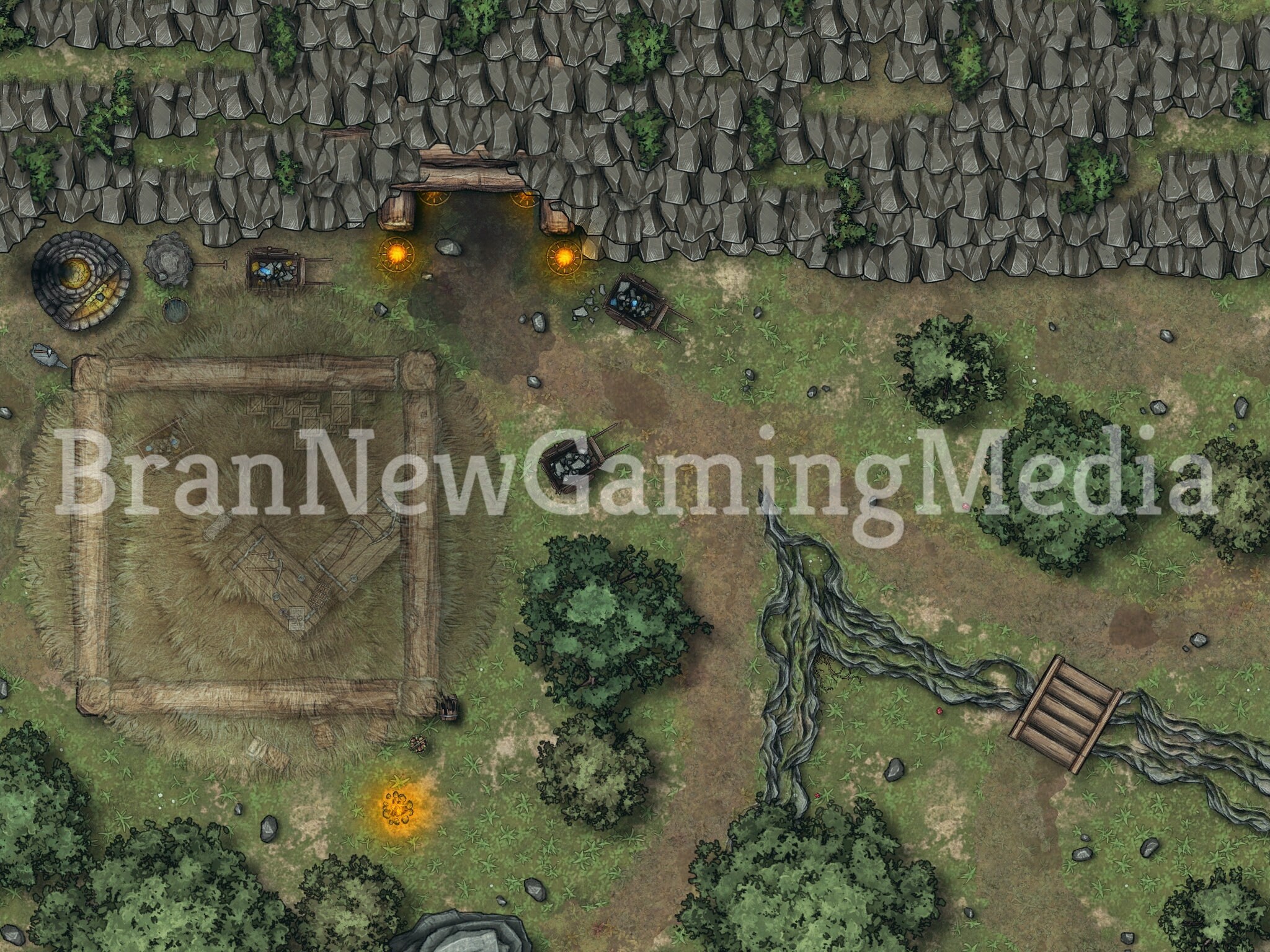 RPG Top Down Battle Map Pack "blacksmith Shops" Can Be Used for Dnd and ...