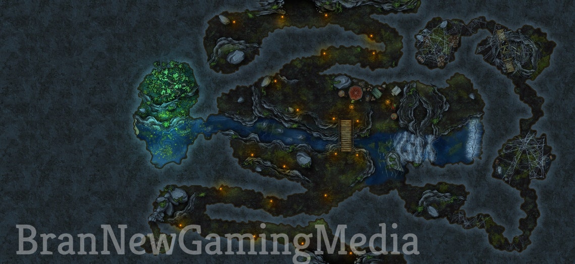 RPG Top Down Battle Map Pack "mines and Caves Set 2" Can Be Used for Dnd and Other Tabletop Rpgs ...