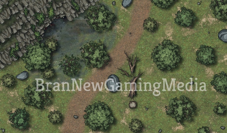 RPG Top Down Battle Map Pack "cave Entrances" Can Be Used for Dnd and ...