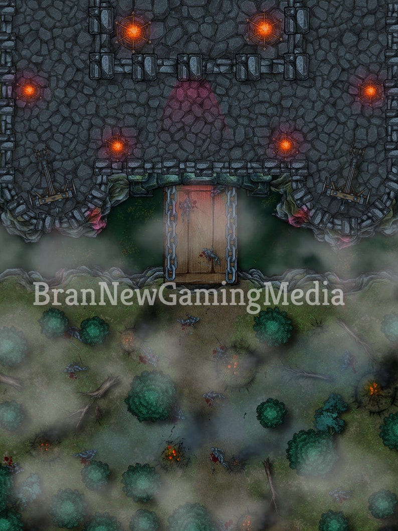 RPG Top Down Battle Map Pack "epic Dungeon Entrances" Can Be Used for ...