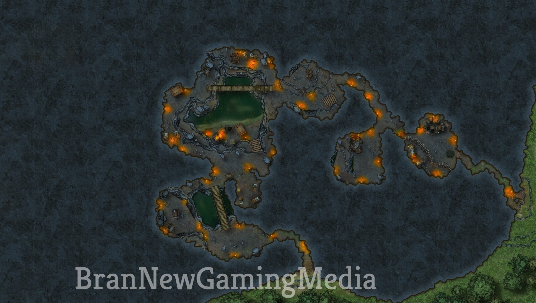 RPG Top Down Battle Map Pack "mine and Cave Map Set 1" Can Be Used for Dnd and Other Tabletop ...