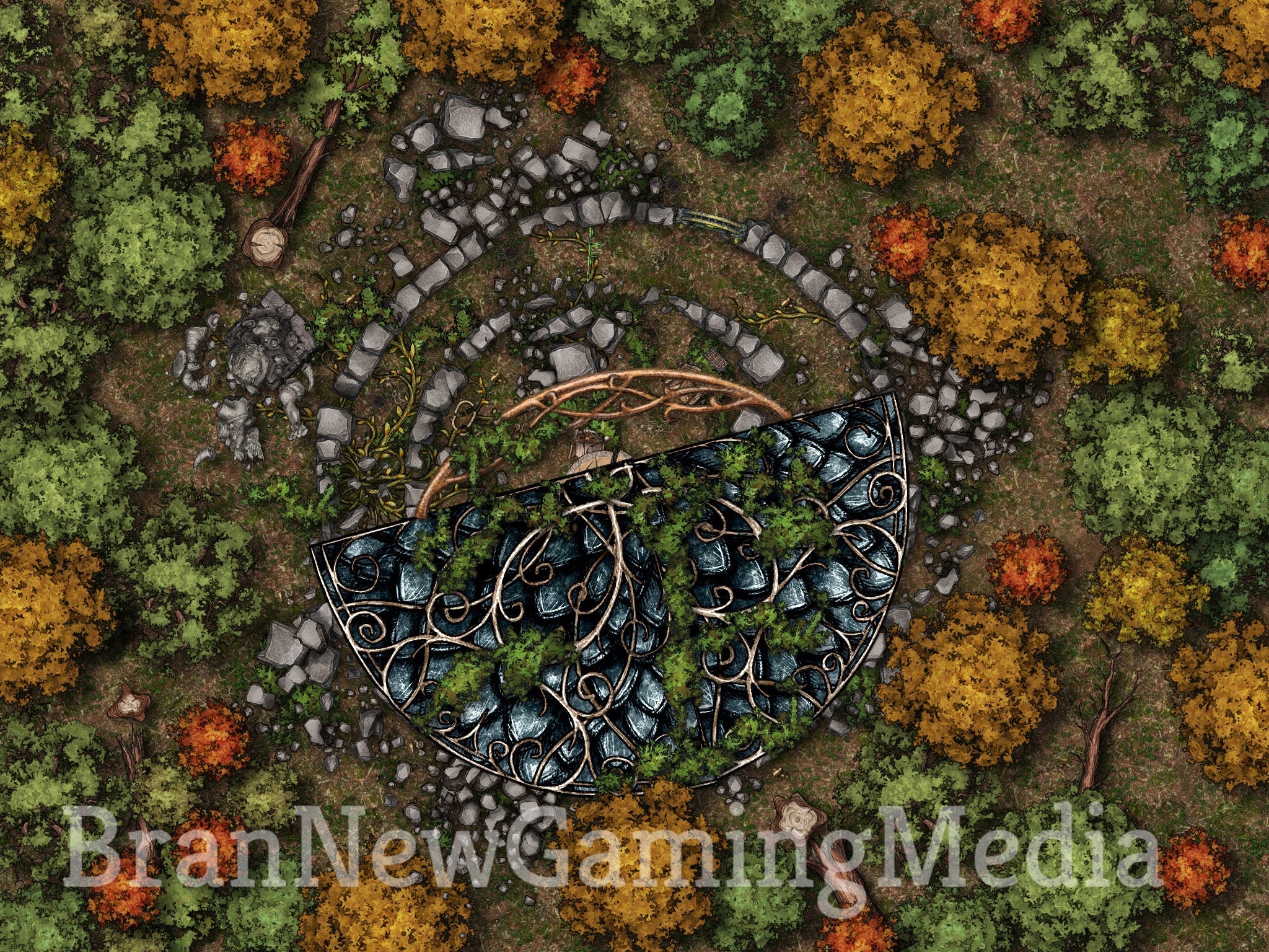 RPG Top Down Battle Map Pack "shrines" Can Be Used for Dnd and Other ...