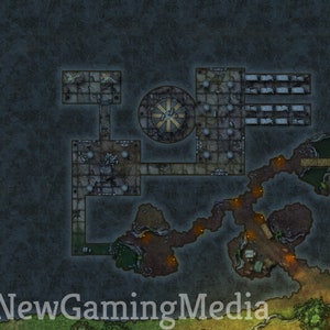 RPG Top Down Battle Map Pack "mines and Caves Set 2" Can Be Used for Dnd and Other Tabletop Rpgs ...