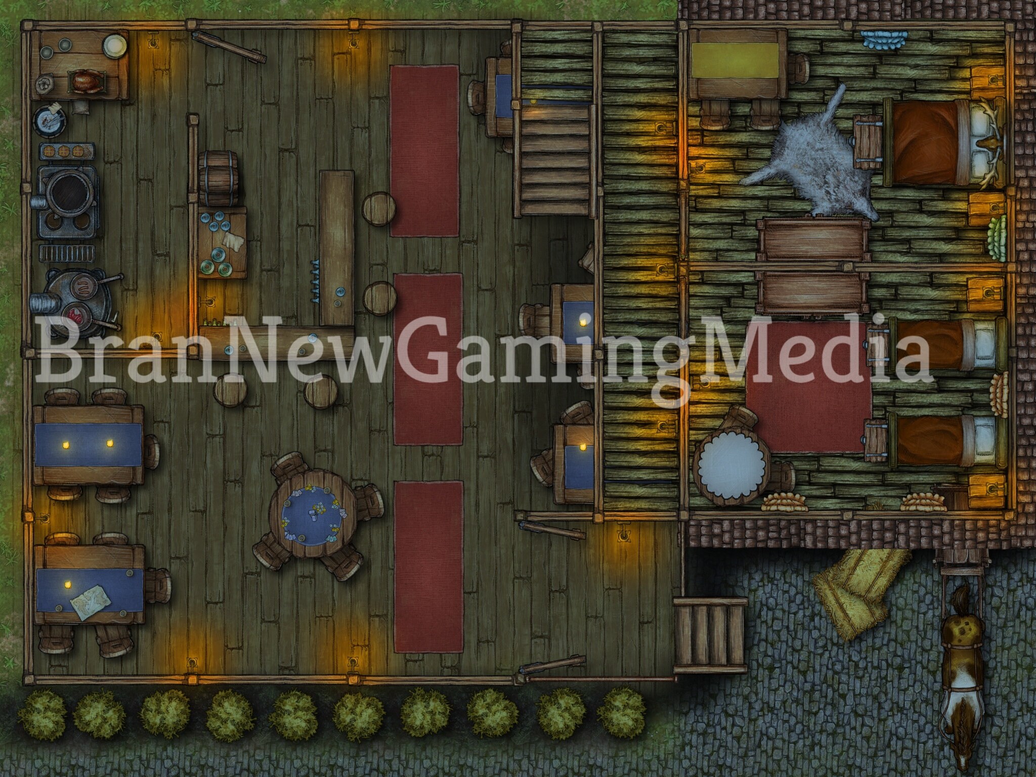RPG Top Down Battle Map Pack taverns & Inns Can Be Used for Dnd and ...