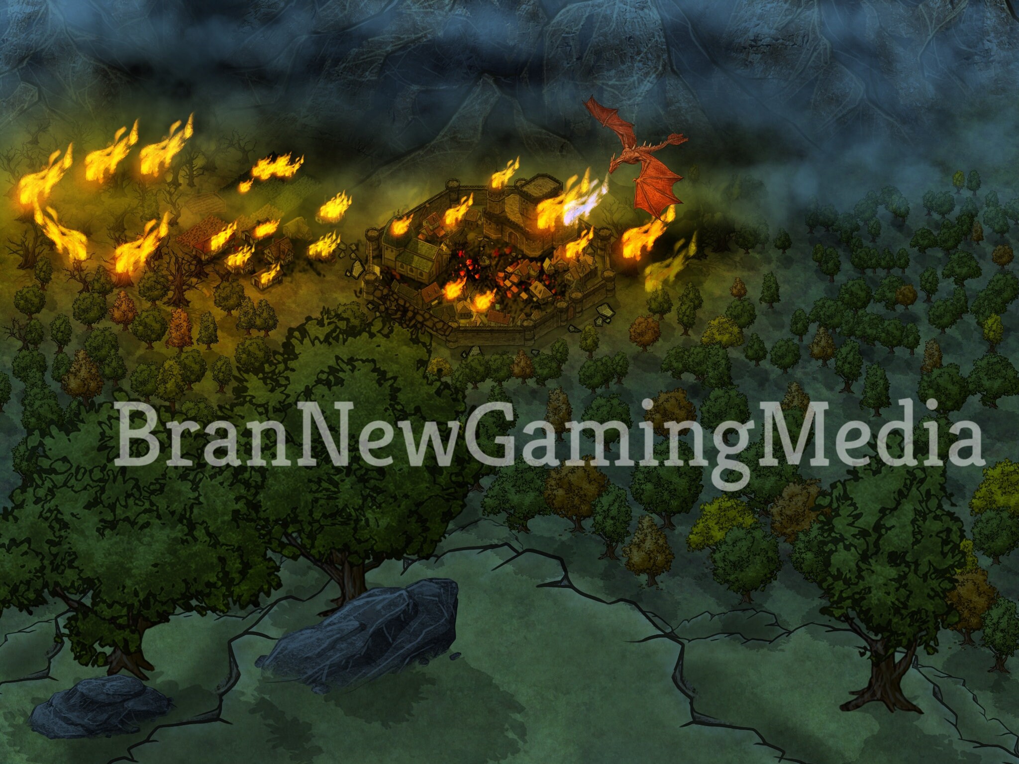 RPG Top Down Battle Map Pack "scenic Views" Can Be Used for Dnd and ...