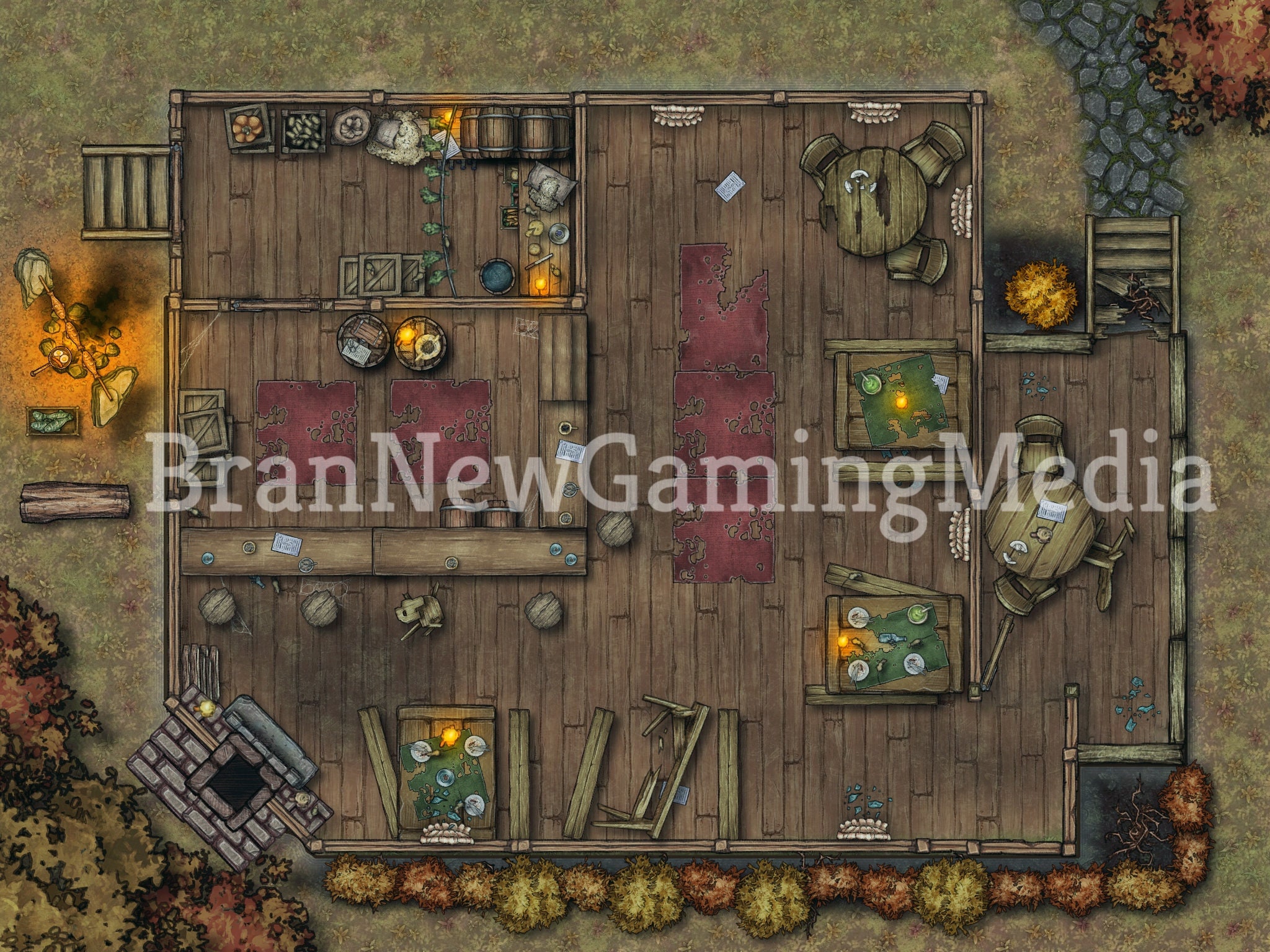 RPG Top Down Battle Map Pack taverns & Inns Can Be Used for Dnd and ...