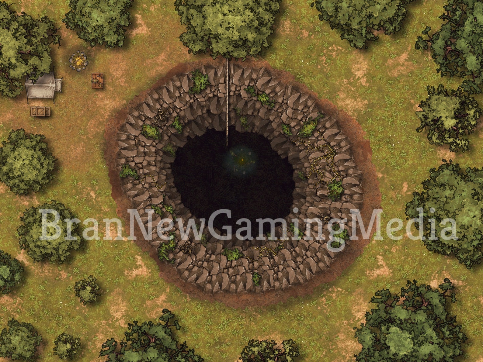 RPG Top Down Battle Map Pack "epic Dungeon Entrances" Can Be Used for ...