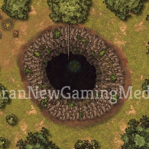 RPG Top Down Battle Map Pack "epic Dungeon Entrances" Can Be Used for Dnd and Other Tabletop ...