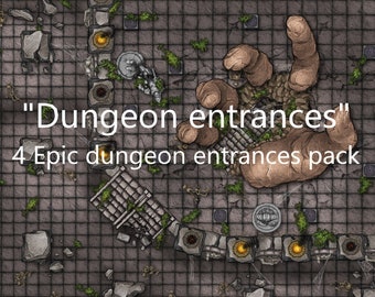 RPG Top Down Battle Map Pack mines and Caves Set 2 - Etsy