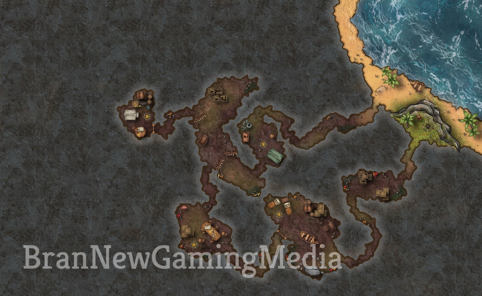 RPG Top Down Battle Map Pack "mine and Cave Map Set 1" Can Be Used for ...