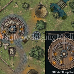 RPG Top Down Battle Map Pack "village Buildings" Can Be Used for Dnd ...