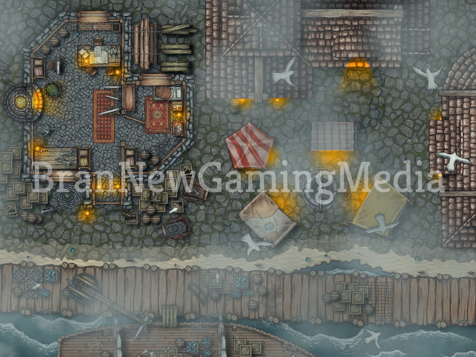 RPG Top Down Battle Map Pack "blacksmith Shops" Can Be Used for Dnd and ...