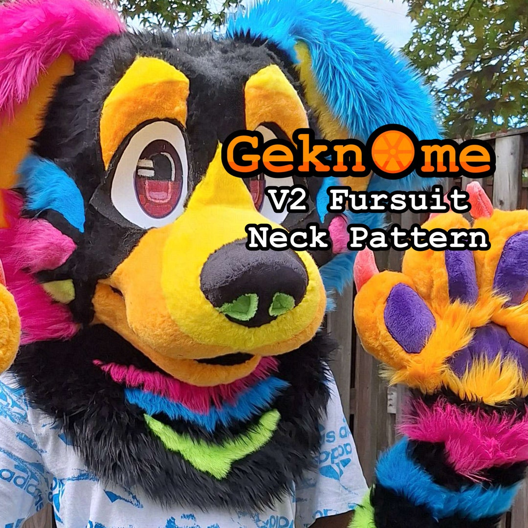 Fursuit Neck Pattern + Tutorial (PDF Tutorial) - Etsy