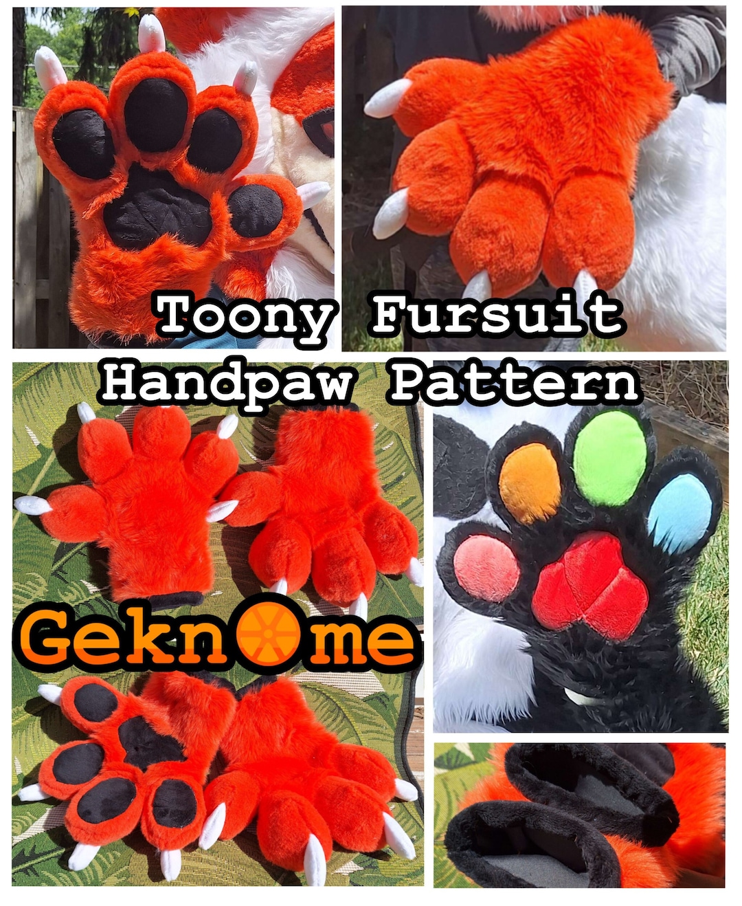 Toony Fursuit Handpaw Pattern + Tutorial (PDF Download) - Etsy