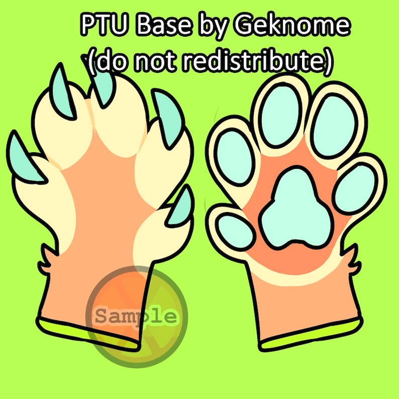 5 Finger Handpaw Base psd File - Etsy