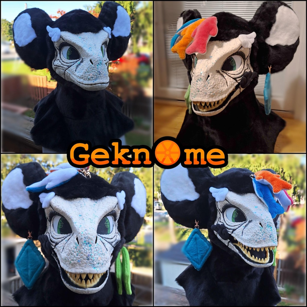 Open - Gummy Shark Dino Mask Fursuit Head (check Description) - Etsy