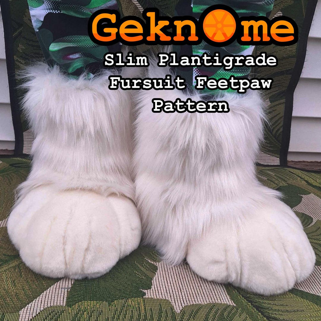 Slim Plantigrade Fursuit Feetpaw Pattern + Tutorial (PDF Download ...