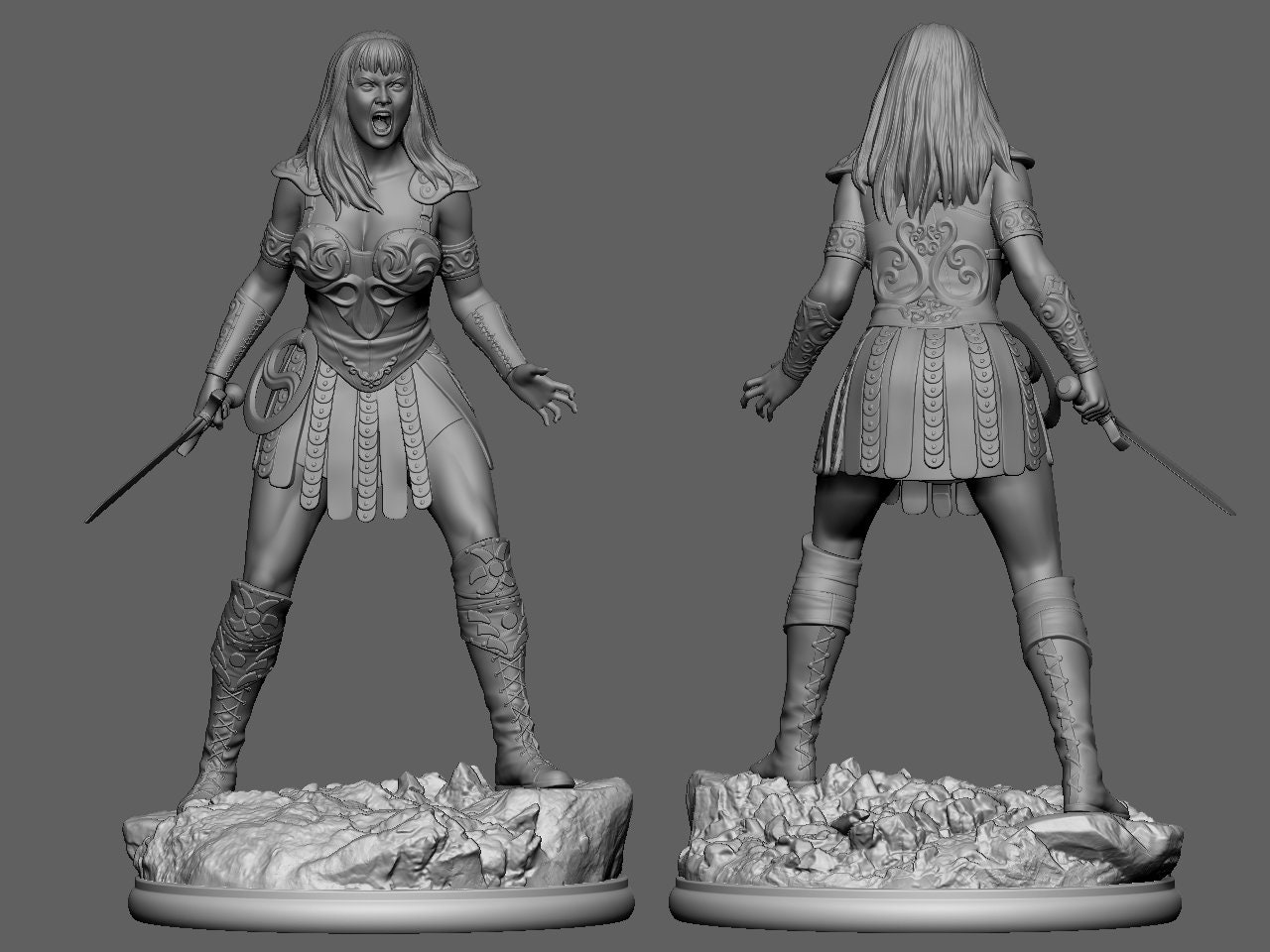 Xena: Warrior Princess Fan art Statue Resin Model figure Kit | Etsy