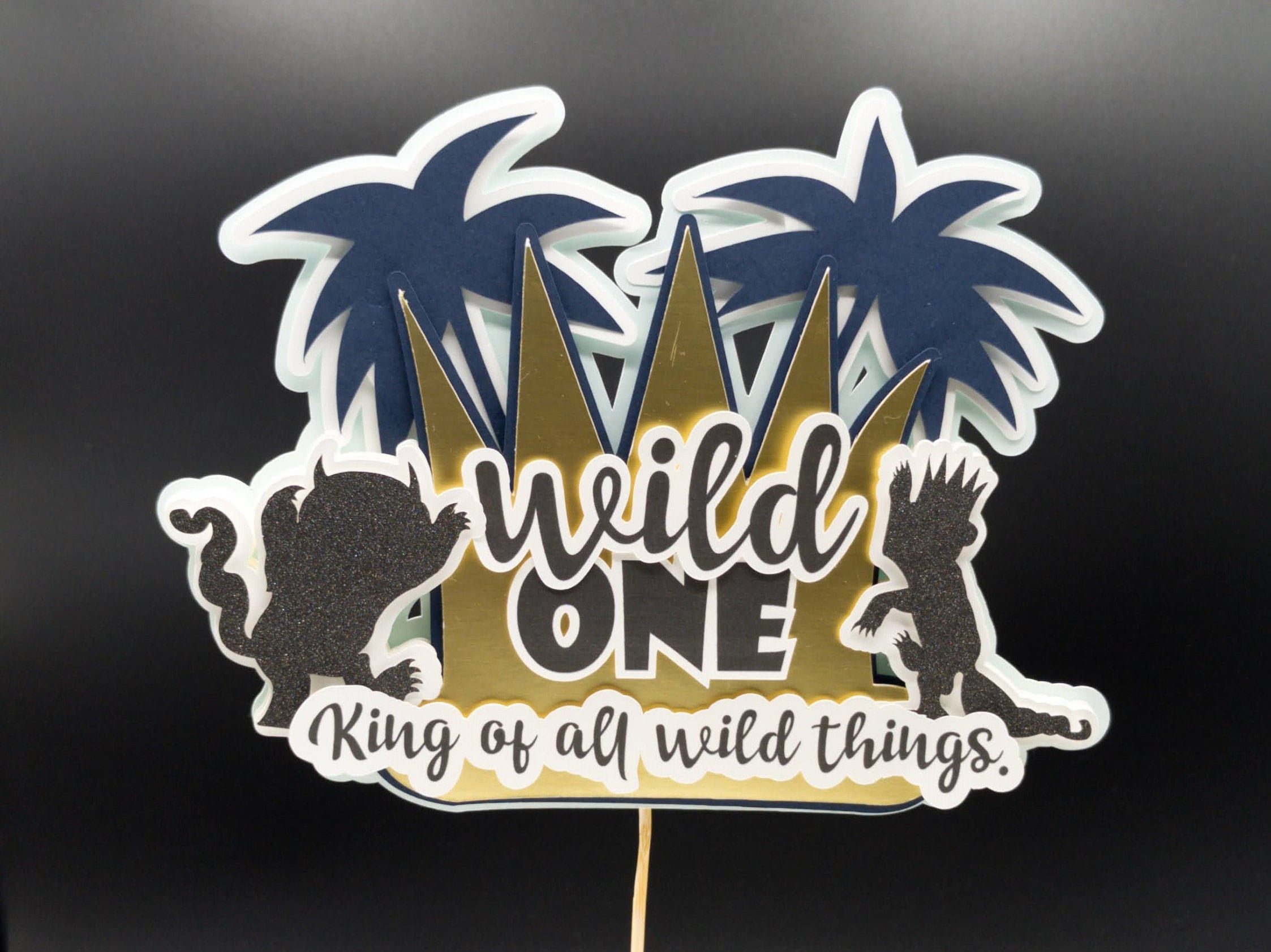 Where the Wild Things Are Cake Topper; Wild One; Two Wild; Cake Topper ...