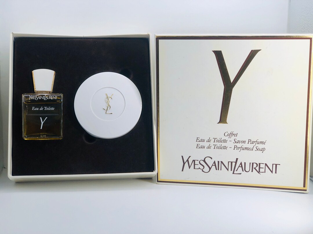 Coffret Y VINTAGE YSL Perfume Edt Splash 50 Ml Soap Bar 1 Edition Yves ...
